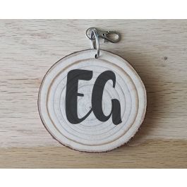 TD Monogram Bold Cursive Keychain